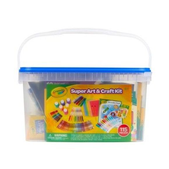 Crayola | Holiday | Crayola 15pc Kids Super Art Craft Kit Blue | Poshmark